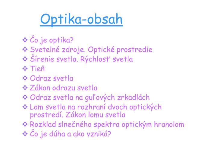 PPT - Fyzika- Optika PowerPoint Presentation - ID:4849037