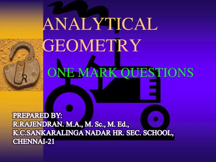 PPT - ANALYTICAL GEOMETRY PowerPoint Presentation, free download - ID ...