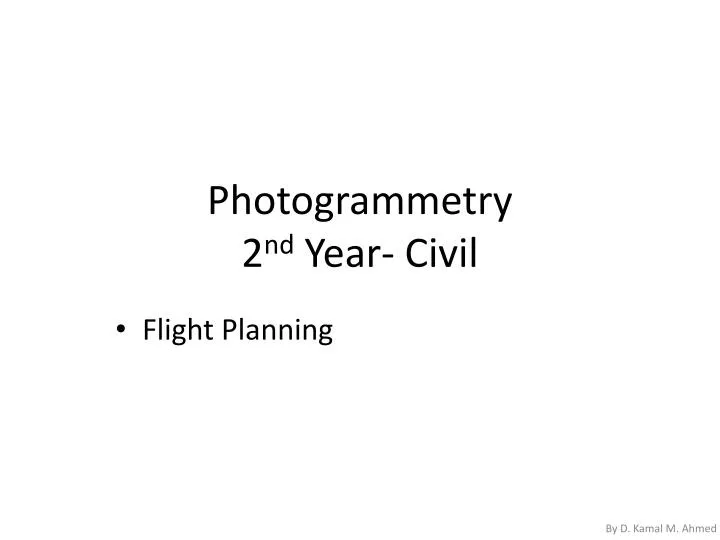 Ppt Photogrammetry 2 Nd Year Civil Powerpoint Presentation Free