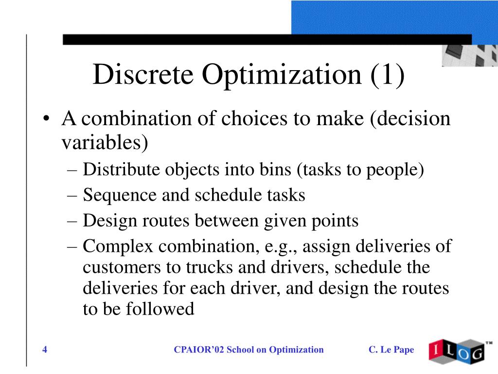 Ppt Integrating Operations Research Algorithms In Constraint Programming Powerpoint