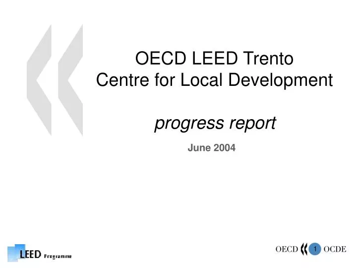 PPT - OECD LEED Trento Centre for Local Development progress report ...