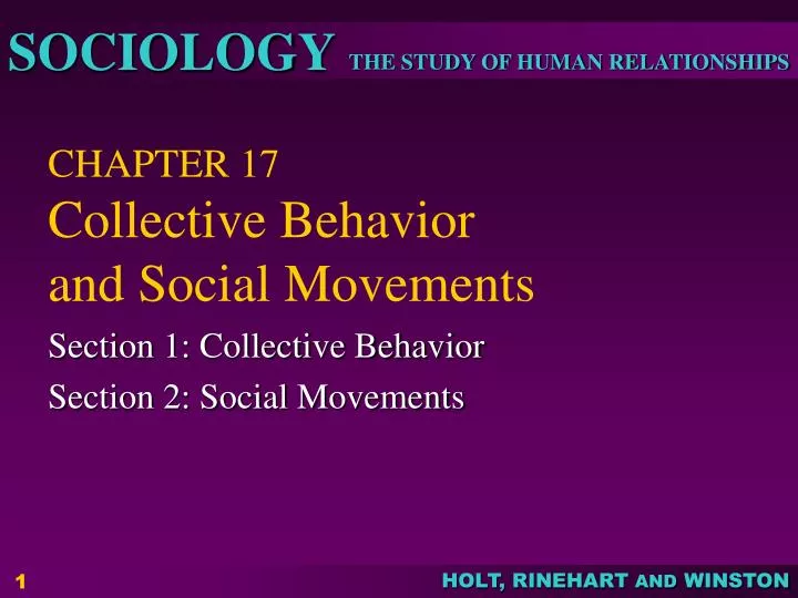 PPT - CHAPTER 17 Collective Behavior and Social Movements PowerPoint ...