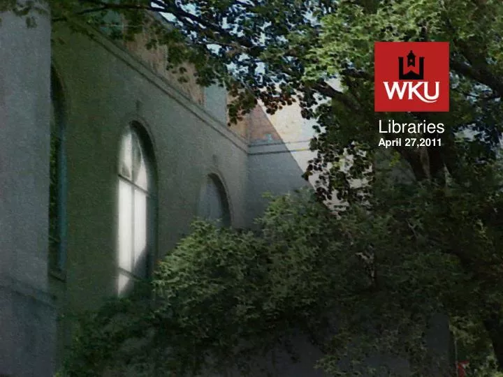 PPT - Libraries PowerPoint Presentation, free download - ID:4850767