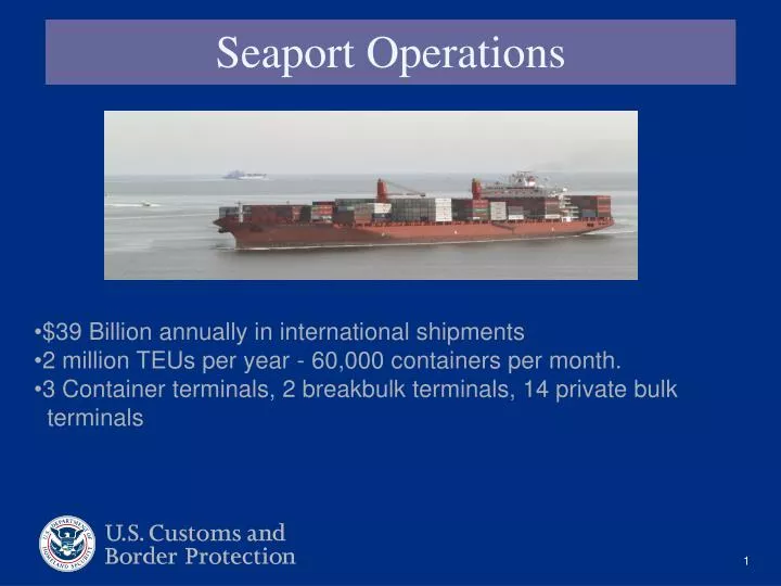 PPT - Seaport Operations PowerPoint Presentation, free download - ID ...
