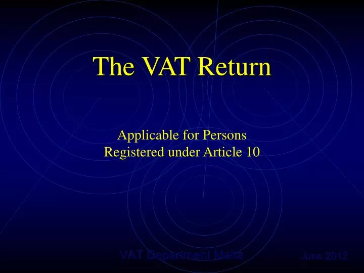 PPT - The VAT Return PowerPoint Presentation, free download - ID:4851186