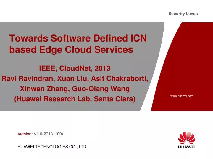 PPT - Towards Software Defined ICN based Edge Cloud Services PowerPoint ...