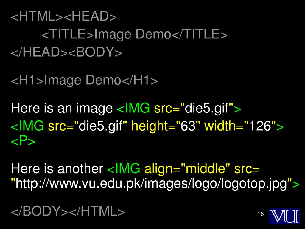 Ppt Cs101 Introduction To Computing Lecture 41 Images And Animation Web Development Lecture 14 1618