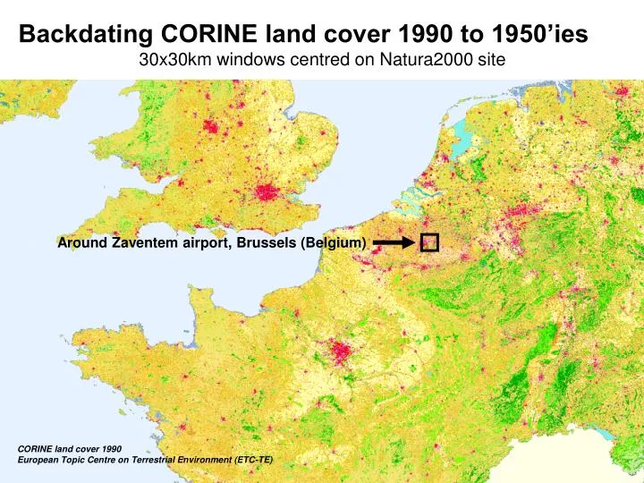 PPT - CORINE land cover 1990 European Topic Centre on Terrestrial ...