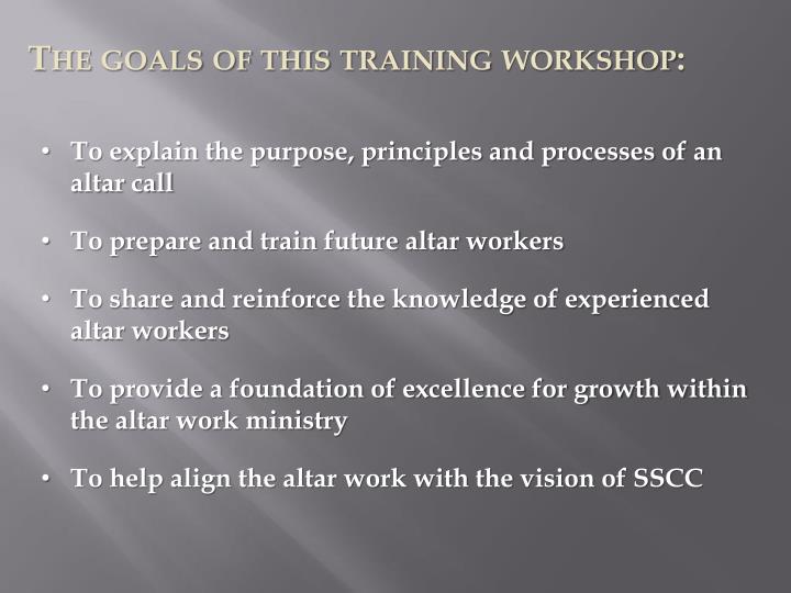 PPT - Altar Worker’s Training: Who, What, Where, When, How and Why ...