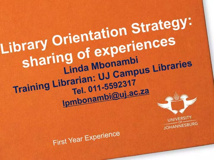 PPT - First Year Experience PowerPoint Presentation, free download - ID ...