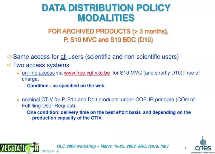PPT - DATA DISTRIBUTION POLICY MODALITIES PowerPoint Presentation, free ...