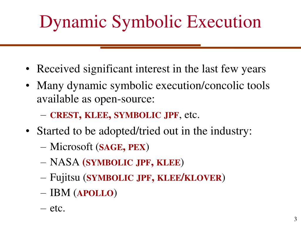 Ppt Dynamic Symbolic Execution Powerpoint Presentation Free Download