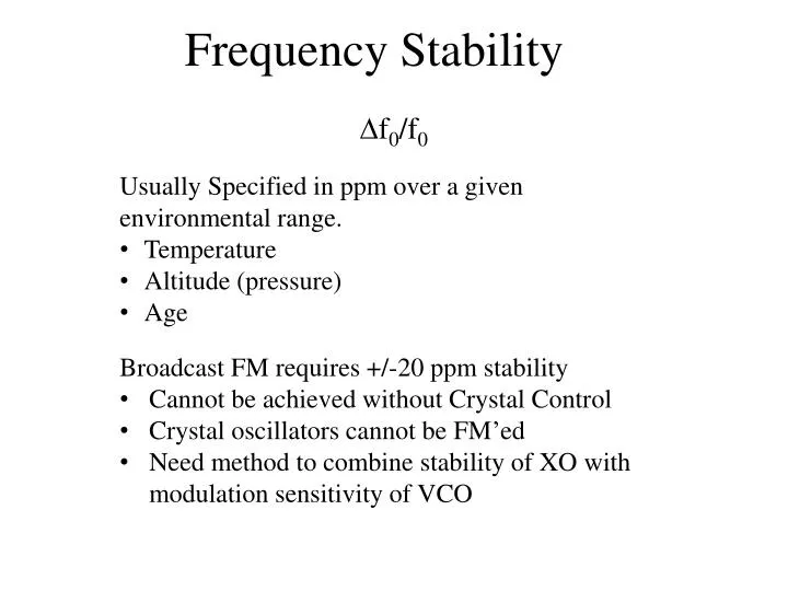 PPT - Frequency Stability PowerPoint Presentation, free download - ID ...