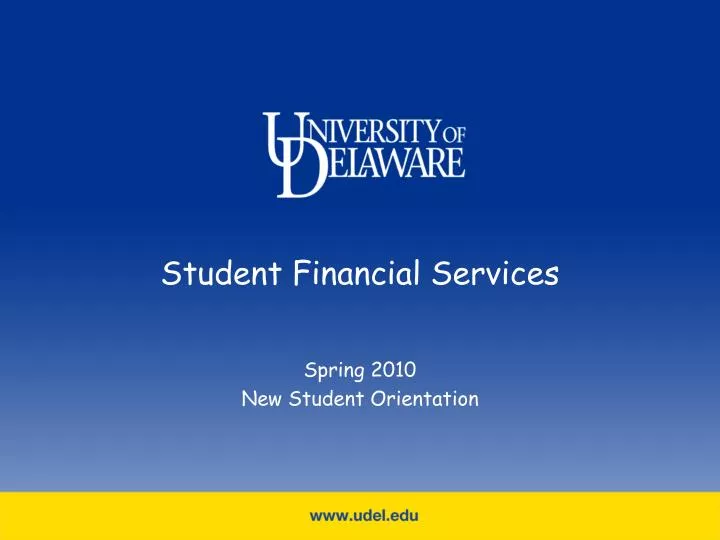 PPT - Student Financial Services PowerPoint Presentation, free download ...
