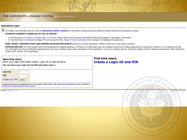 PPT - UH-Application-Online-Tutorial-UH-SYSTEM PowerPoint Presentation ...