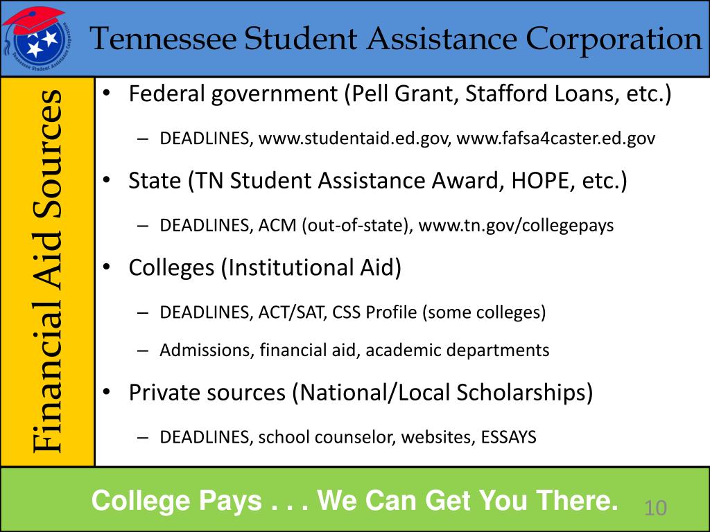 PPT - Tennessee Student Assistance Corporation PowerPoint Presentation ...