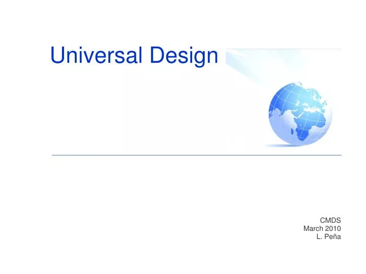 PPT - Universal Design PowerPoint Presentation, free download - ID:4858385