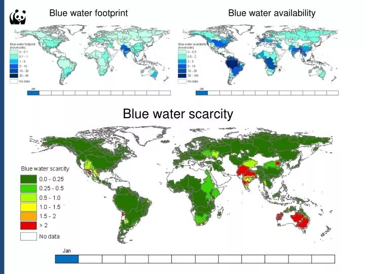 PPT - Blue water footprint Blue water availability PowerPoint ...