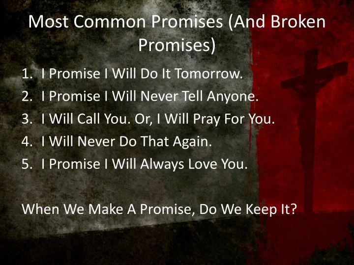 PPT - Keeping Our Promises PowerPoint Presentation - ID:4860109