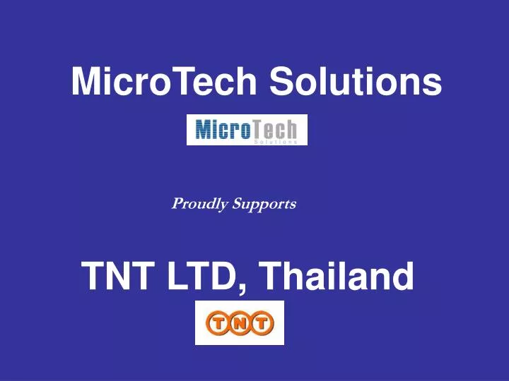 PPT - MicroTech Solutions PowerPoint Presentation, free download - ID ...