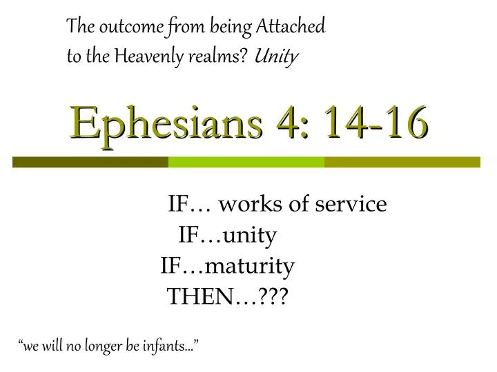 PPT - Ephesians 4: 14-16 PowerPoint Presentation, free download - ID ...