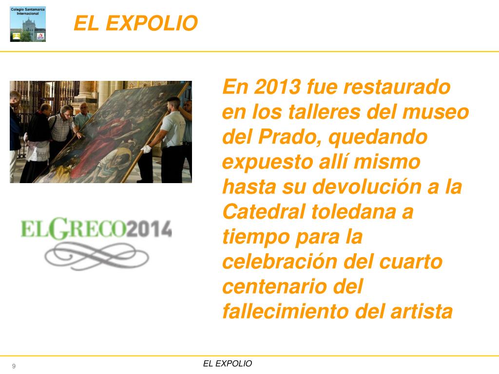 PPT - EL EXPOLIO EL GRECO Por CARLOS BORRACHERO PowerPoint Presentation ...