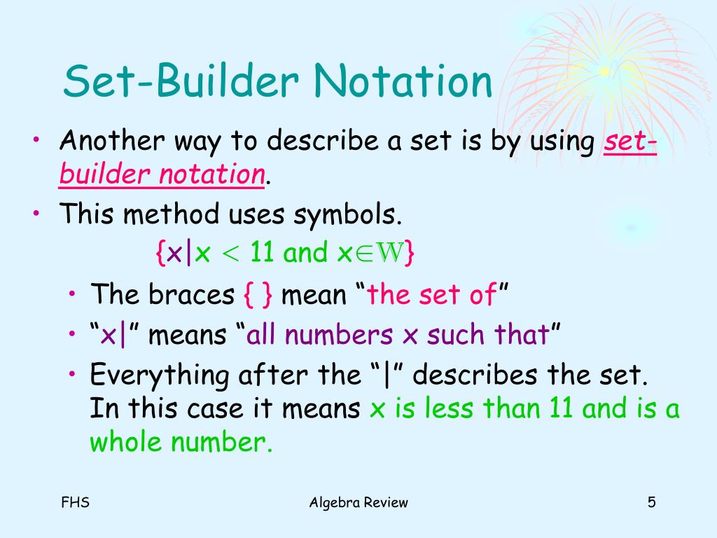 PPT Understanding Set Notation PowerPoint Presentation Free Download