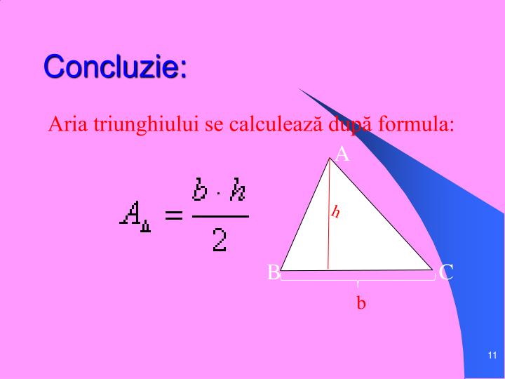 PPT - ARIA TRIUNGHIULUI PowerPoint Presentation - ID:4864638