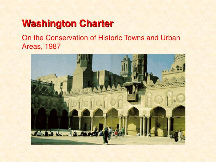 PPT - International Charters on Preservation of Immovable Heritage ...