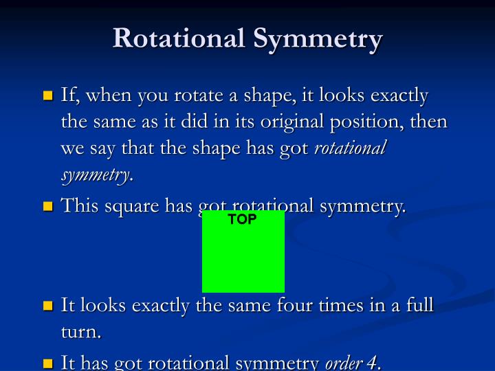 PPT - Rotational Symmetry PowerPoint Presentation - ID:4866214
