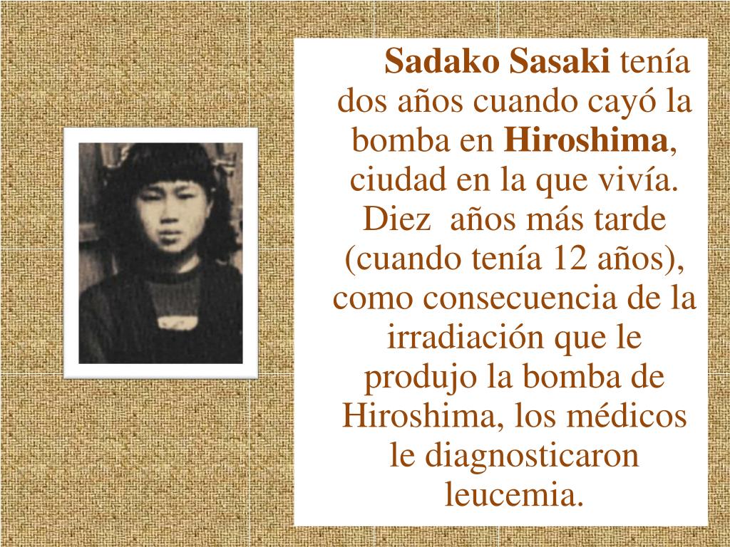PPT - Leyenda de Sadako Sasaki y las mil grullas de origami PowerPoint ...