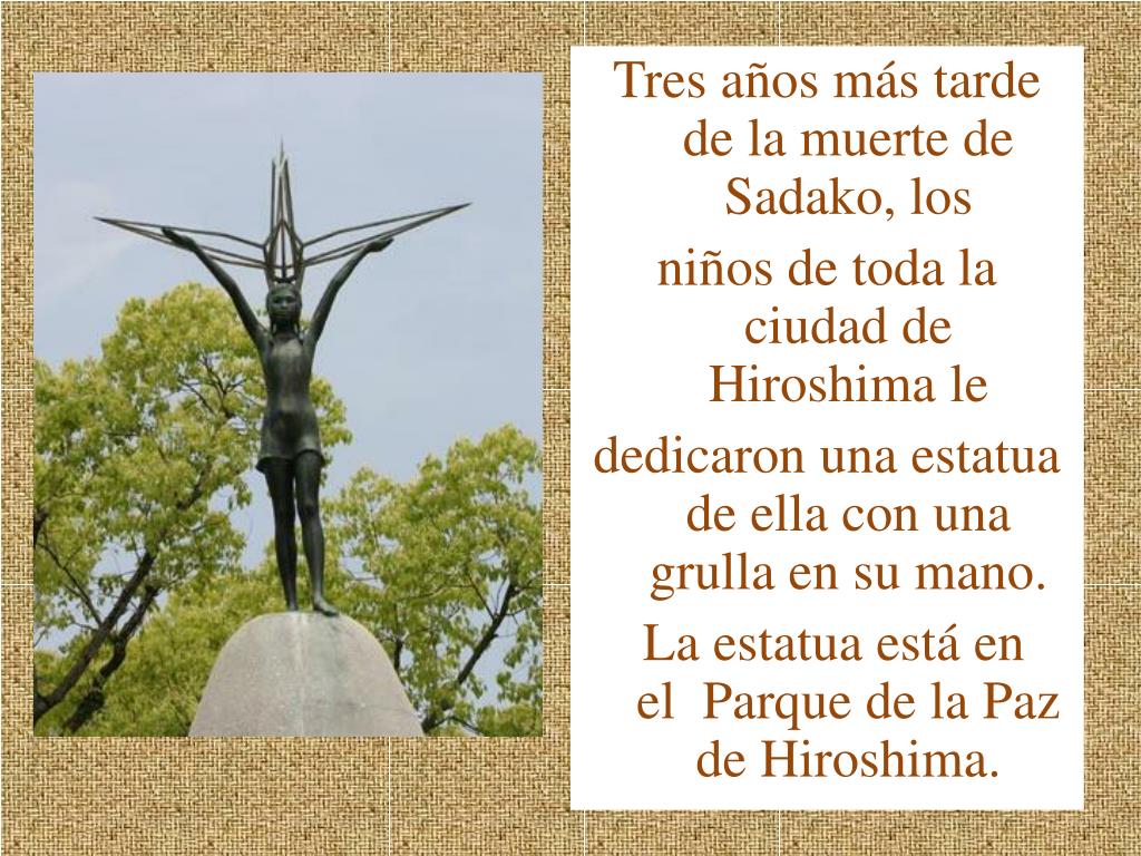PPT - Leyenda de Sadako Sasaki y las mil grullas de origami PowerPoint ...
