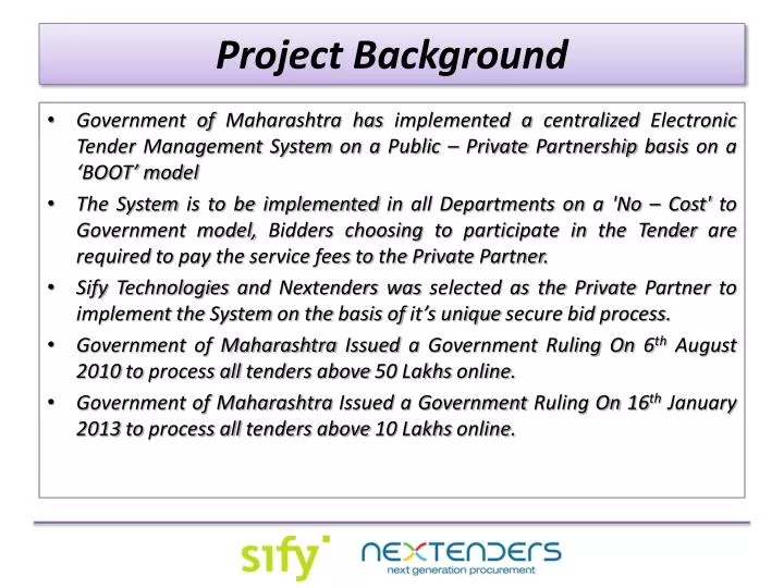 PPT - Project Background PowerPoint Presentation, free download - ID ...