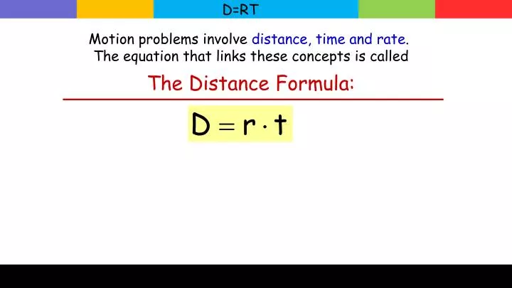 PPT - D=RT PowerPoint Presentation, free download - ID:4868120