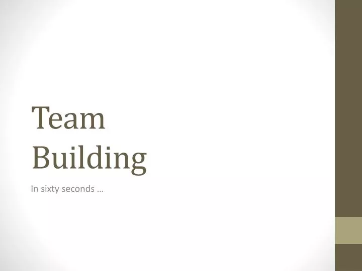 PPT - Team Building PowerPoint Presentation, free download - ID:4868176