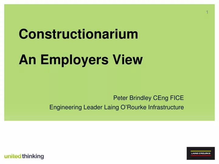 PPT - Constructionarium An Employers View PowerPoint Presentation, free download - ID:4869328