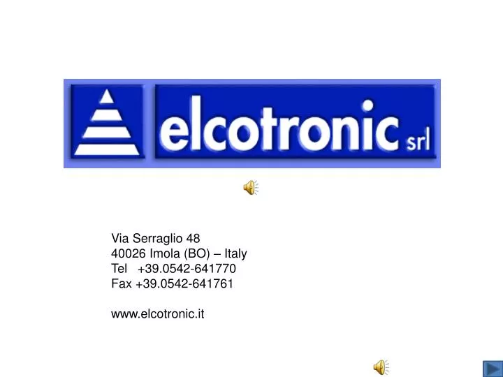PPT - ELCOTRONIC PowerPoint Presentation, free download - ID:4869474