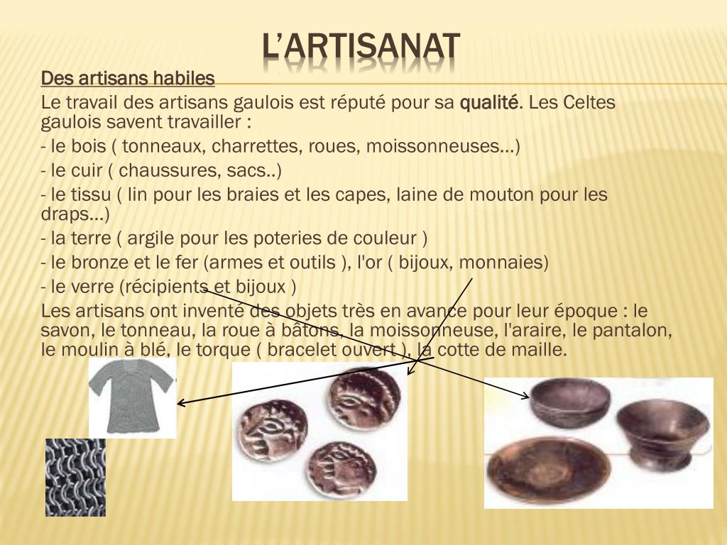 PPT - Les gaulois: Agriculture, artisanat et commerce PowerPoint ...