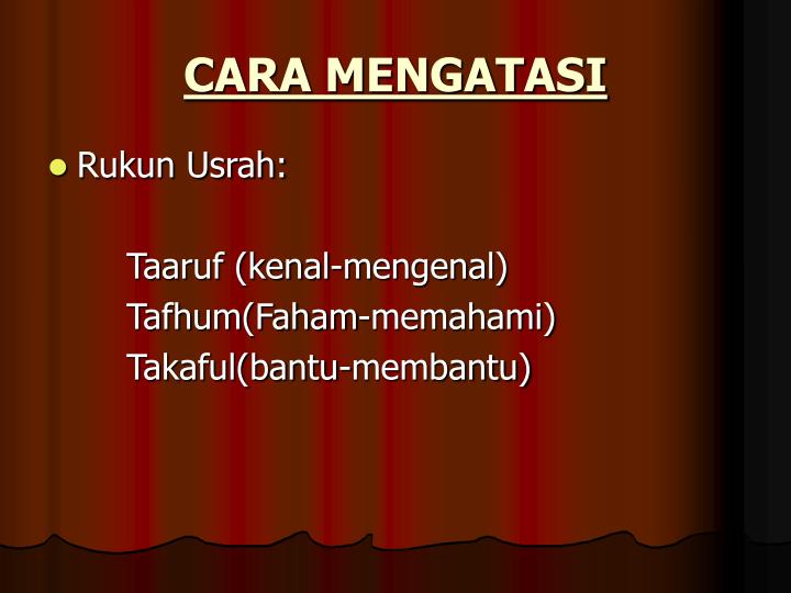 PPT - MASALAH USRAH NEGERI DAN CARA MENGATASINYA PowerPoint ...