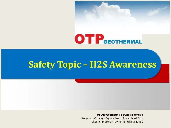 PPT - Safety Topic – H2S Awareness PowerPoint Presentation, free ...