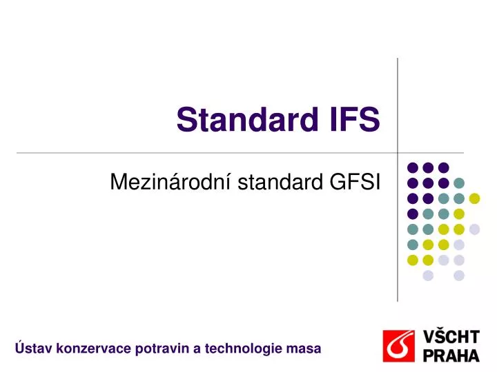 PPT - Standard IFS PowerPoint Presentation, free download - ID:4873307