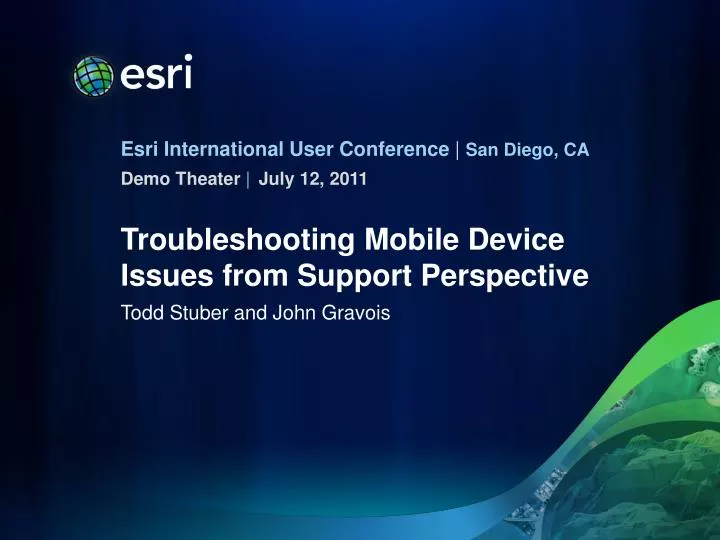 PPT - Troubleshooting Mobile Device Issues from Support Perspective ...