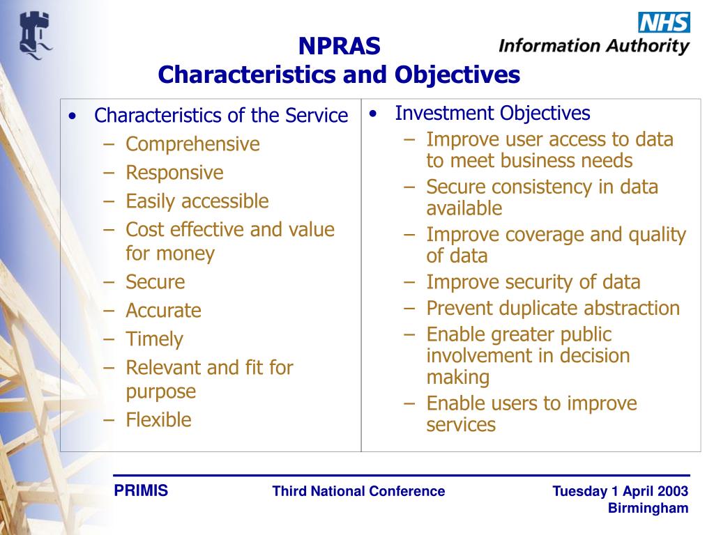PPT - RAISING THE ROOF National Patient Records Analysis Service (NPRAS ...