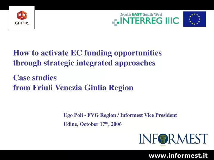 PPT - How to activate EC funding opportunities through strategic ...