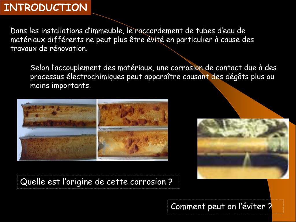 PPT - Quelle est l’origine de cette corrosion ? PowerPoint Presentation - ID:4874196
