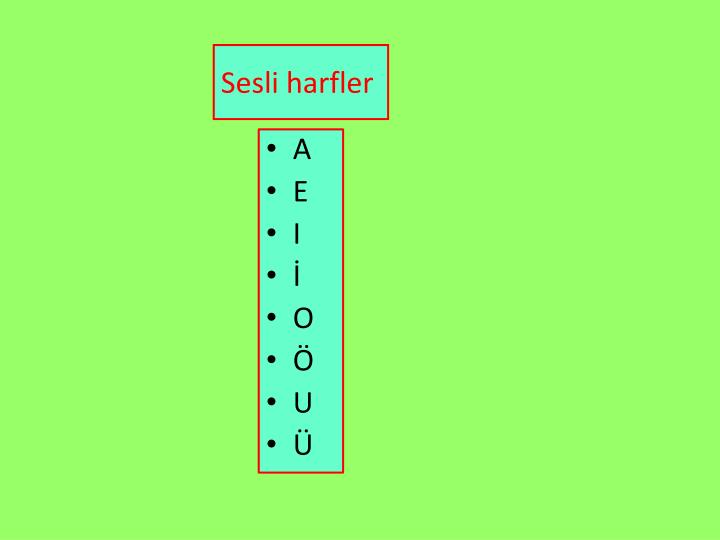 PPT - ALFABETİK SIRA PowerPoint Presentation - ID:4875248