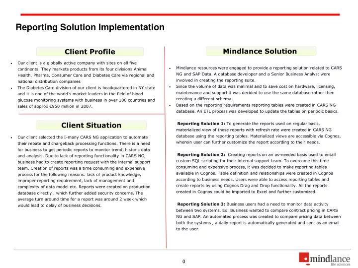 PPT - Reporting Solution Implementation PowerPoint Presentation, free ...