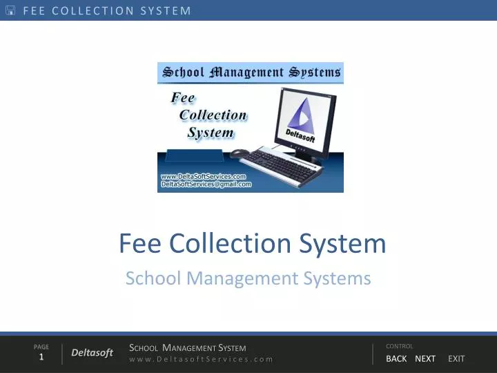 PPT - Fee Collection System PowerPoint Presentation, free download - ID ...