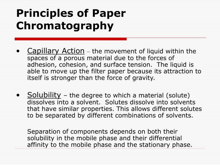 Basic Principle Of Paper Chromatography at Frances Olds blog Basic Principle Of Paper Chromatography at Frances Olds blog