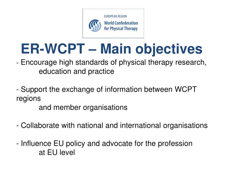 PPT - European Region of the WCPT (ER-WCPT) PowerPoint Presentation ...